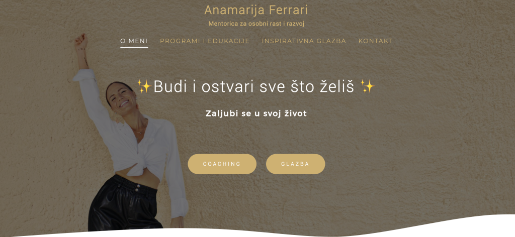 Anamarija Ferrari - Mentorica za osobni rast i razvoj